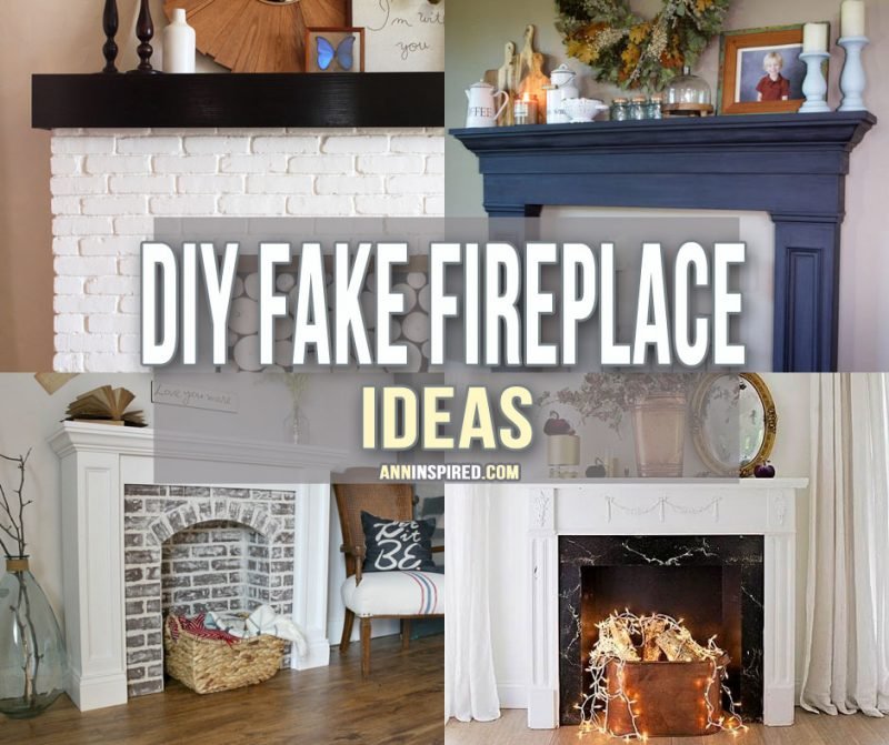 Gorgeous DIY Fake Fireplace Ideas to Make Now | Ann Inspired