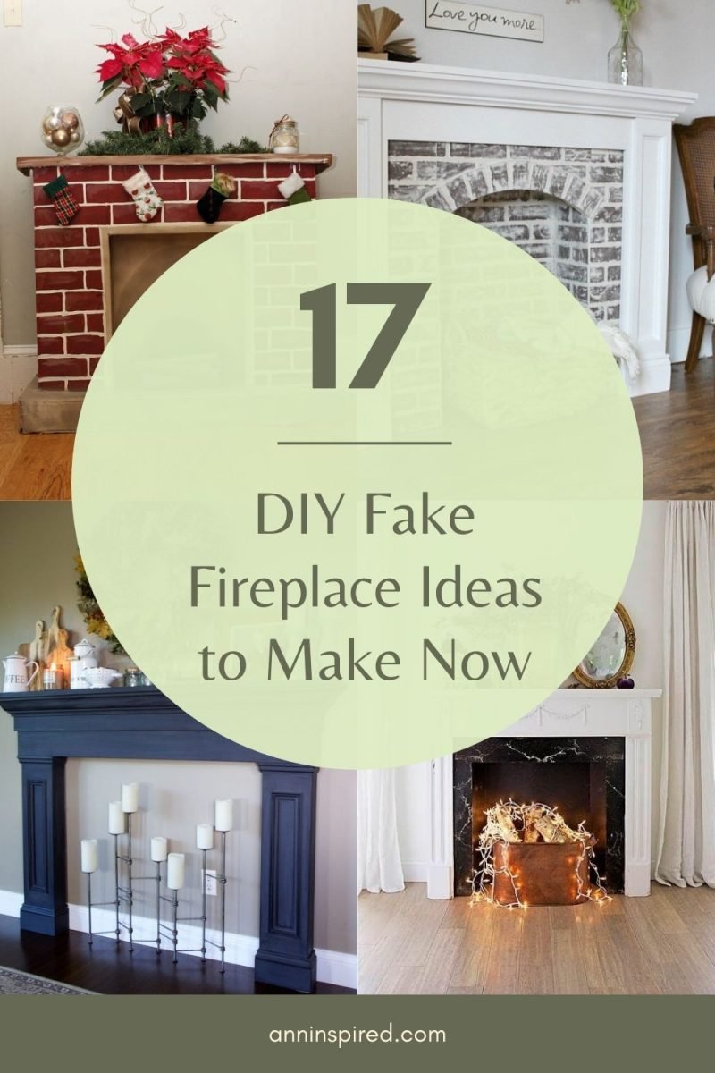 Gorgeous DIY Fake Fireplace Ideas to Make Now | Ann Inspired